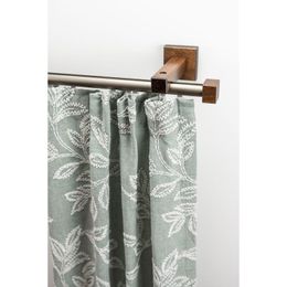 Garesa Gardinenschiene &raquo;Cubus, Quad Innenlauf&laquo; 1 l&auml;ufig-l&auml;ufig Wunschma&szlig;l&auml;nge Innenlauf-Vorhanggarnitur, verl&auml;ngerbar, Holz-Aluminium braun B/L: 400cm