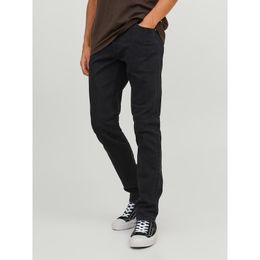Jack & Jones Jack & Jones Herren Slim-fit-Jeans &raquo;JJIGLENN mit Used-Look und Stretchkomfort&laquo; Abriebeffekte, modisch, slim fit, Baumwollmischung schwarz 33, L&auml;nge 30