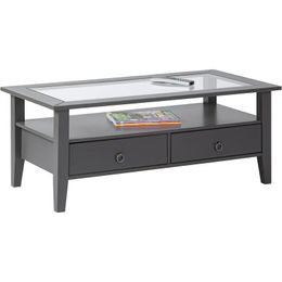 Inter Link Couchtisch &raquo;Provence&laquo; 1 Stk. tlg. Kiefer Massiv, Stauraum, BxTxH: ca. 115 x 60 x 45 cm grau B/H/T: 115cm x 45cm x 60cm
