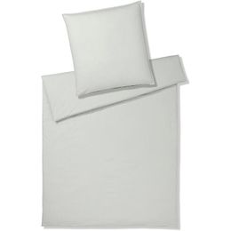 Elegante Bettw&auml;sche &raquo;Crisp&laquo; 2 Stk. angenehmes Hautgef&uuml;hl grau Washed Cotton, Obermaterial: 100% Baumwolle B/L: 135cm x 200cm, 1 Stk., 1 Stk., Washed Cotton, B/