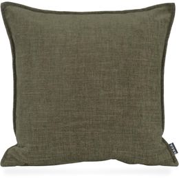 HOCK Dekokissen &raquo;Lucky&laquo; Sofakissen inkl. F&uuml;llung, 70x40cm, einfarbig, creme ecru, Dekokissen gr&uuml;n Polyester B/L: 45cm x 45cm, 1 Stk.