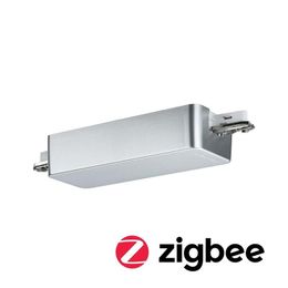 Paulmann Schienensystem-Controller &raquo;URail Schienenadapter Smart Home Dimm/Switch 155x56mm&laquo; 1 Stk. tlg. Zigbee 3.0 grau Kunststoff Einheitsgr&ouml;&szlig;e