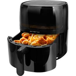 Emerio Hei&szlig;luftfritteuse &raquo;AF-129329.3&laquo; 1500 W Fassungsverm&ouml;gen 5 l schwarz Einheitsgr&ouml;&szlig;e Hei&szlig;luftfritteuse