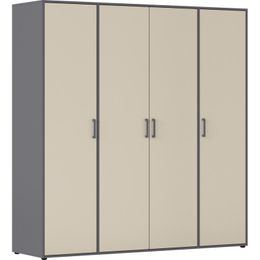 Rauch Kleiderschrank &raquo;VOYAGER Garderobe W&auml;scheschrank Schlafzimmer&laquo; in 3 verschiedenen Ausstattungen BASIC/CLASSIC/PREMIUM, mit 2 modernen 