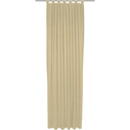 WIRTH Vorhang &raquo;Trondheim B&laquo; Schlaufen 1 Stk. tlg. nach Ma&szlig; beige Polyacryl 395cm, Schlaufen, 132cm