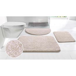 OTTO home Badematte &raquo;Vanessa meliert, Badvorleger, Badezimmer Teppich, Duschvorleger&laquo; H&ouml;he 20 mm rutschhemmend beschichtet strapazierf&auml;hig Badteppich,