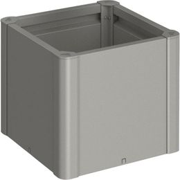 BioHort Hochbeet &raquo;BELVEDERE mini 0,5x0,5; verschiedene Farben&laquo; 53x53x45 cm, extrem langlebig, aus Metall grau Stahl B/H/T: 54,7cm x 45cm x 54,7cm
