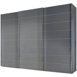 STAUD Schwebet&uuml;renschrank &raquo;Sonate Como, Made in Germany&laquo; Mit vier verschiedenen Ausstattungsvarianten grau Holzwerkstoff Vulkan Dekor, B/H/T: 249cm x 
