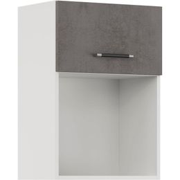 IMPULS K&Uuml;CHEN Klapph&auml;ngeschrank &raquo;"Prag", in vier Breiten, H&ouml;he: 72,3 cm&laquo; vormontiert, mit Klappt&uuml;r und offener Nische grau Dekorfolie, Holzwerkstoff 