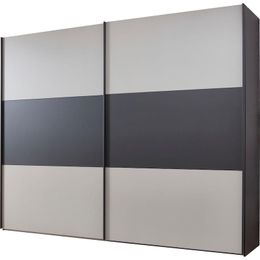 Wiemann Schwebet&uuml;renschrank &raquo;Korfu&laquo; hochwertige Beschl&auml;ge grau B/H/T: 296,3cm x 236cm x 67cm, T&uuml;ren: 2 Stk.