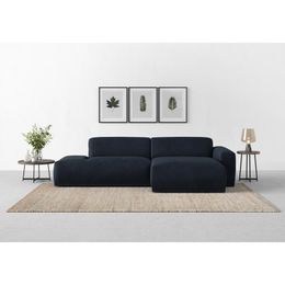 Trendmanufaktur Ecksofa &raquo;Braga, mit hochwertigem Kaltschaum, L-Form, in Cord erh&auml;ltlich&laquo; modernes Sofa, Couch mit hohem Sitzkomfort, 275/72/160 cm (B/