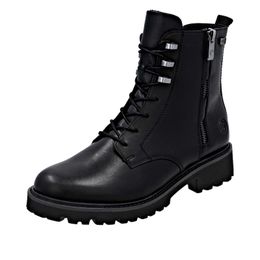 Remonte Damen Schn&uuml;rstiefelette Schn&uuml;rboots, Stiefelette mit wasserabweisender TEX-Membran schwarz 38