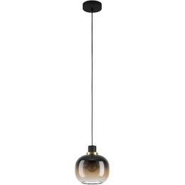 Eglo H&auml;ngeleuchte &raquo;OILELLA Pendellampe - Stahl - E27 - 1X40W - IP20&laquo; E27 1 Stk. H&auml;ngelampe, Deckenlampe, Wohnzimmer, Esszimmer, H110 x &Oslash;19 cm braun 1,