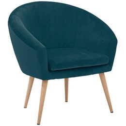 GUTMANN FACTORY Sessel &raquo;Pietro&laquo; in toller Farbvielfalt blau Struktur (100% Polyester);Flachgewebe (90% Polyester/10% Polyamid);Samtvelours (100% Polyester) 