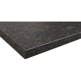 Wiho-K&uuml;chen wiho K&uuml;chen Arbeitsplatte &raquo;"Flexi 38"&laquo; von drei Seiten ummantelt, 38 mm stark grau Holzwerkstoff B/T/H: 180cm x 60cm x 3,8cm