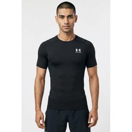 Under Armour Herren Trainingsshirt &raquo;UA HG ARMOUR COMP SS&laquo; Kurzarm-Design, Rundhalsausschnitt, atmungsaktives Material schwarz XS