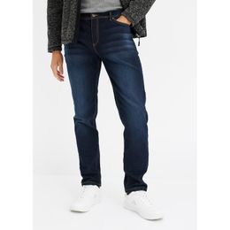 bonprix Herren bonprix Slim-fit-Jeans &raquo;Slim Fit Stretch-Jeans, Tapered&laquo; tapered Schnittverlauf, Kurzgr&ouml;&szlig;e, mit Stretch-Anteil blau 30, U-Gr