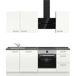 Nobilia K&uuml;chenzeile &raquo;"Laser II", NEU: individuell anpassbar mit gratis Profi-Beratung&laquo; vormontiert, 210 cm breit, optional mit verschiedenen E‐Ger&auml;te-