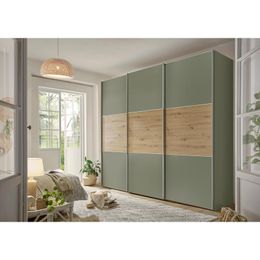 STAUD Schwebet&uuml;renschrank &raquo;Includo, Made in Germany&laquo; Mit vier verschiedenen Ausstattungsvarianten Holzwerkstoff salbei, B/H/T: 280cm x 222cm x 68cm, 