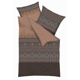 Kaeppel Bettw&auml;sche &raquo;Opulence&laquo; 2 Stk. Paisleymuster braun Mako-Satin, Obermaterial: 100% Baumwolle B/L: 155cm x 220cm, 1 Stk., 1 Stk., Mako-Satin, B/L: 80cm x 