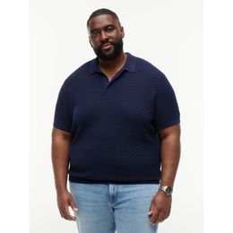 Tommy Hilfiger Big & Tall Tommy Hilfiger Big & Tall Herren Poloshirt &raquo;BT-GMD STRUCTURE&laquo; Gro&szlig;e Gr&ouml;&szlig;en, mit Struktur blau 5XL