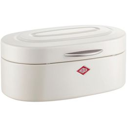 Wesco Brotkasten &raquo;Single Elly&laquo; dicht schlie&szlig;ender Deckel / L&uuml;ftungsl&ouml;cher / Griff beige Stahlblech B/H/L: 22cm x 14cm x 32,2cm
