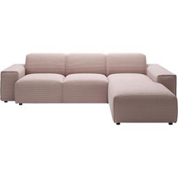 Home Affaire Ecksofa &raquo;Glimminge L-Form auch in Breitcord, Feincord + Easy care-Bezug,&laquo; Breite 264, Zierkissen rosa 12% Polyaxryl, 88% Polyester B/H/T: