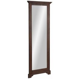 OTTO home Spiegel &raquo;Rustic, Garderobenspiegel, Landhausstil&laquo; Rahmen in Kiefer massiv, H&ouml;he 190 cm, mit Zierfr&auml;sungen braun Glas B/H/T: 64cm x 190cm x 