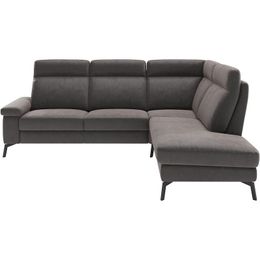 Home Affaire Ecksofa &raquo;Nalani, optionaler Sitzauszug, Breite: 252 cm&laquo; Komfortabler Federkernsitz, gro&szlig;z&uuml;gige Ecke, klappbare Armlehne 100% Polyester B/