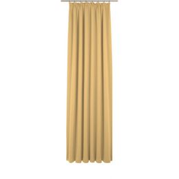 Adam Vorhang &raquo;Uni Collection light, nach Wunschma&szlig;&laquo; Kr&auml;uselband 1 Stk. tlg. aus 100% Bio-Baumwolle, Vorhang nach Wunschma&szlig; gelb Baumwolle (Bio-Baumwolle) 