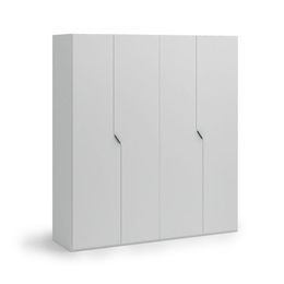 Home Affaire Kleiderschrank &raquo;AMETISTA, Dreht&uuml;renschrank, designgeformten Fronten&laquo; Made in Italy, hochglanz lackiert, Basisausf&uuml;hrung, Zubeh&ouml;r extra 