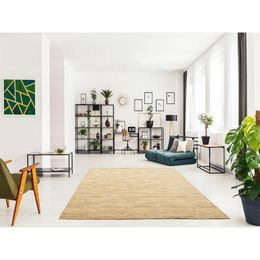 OCI DIE TEPPICHMARKE Orientteppich &raquo;HIMALI LINEA&laquo; rechteckig 5 mm H&ouml;he reine Wolle, handgekn&uuml;pft, hochwertig mit feinen Fransen, Unikat beige Wolle B 