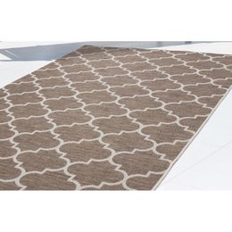 Lalee L&auml;ufer &raquo;Sunset 604&laquo; rechteckig 7 mm H&ouml;he In- und Outdoor geeignet beige Kunstfaser B : 80cm 1 Stk., 7mm, L: 230cm