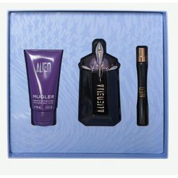 Thierry Mugler Damen Duft-Set &raquo;ALIEN&laquo; 3 Gesschenkst:EDP 60ml + Bodylotion 50ml + Travelsize EDP 10ml lila Einheitsgr&ouml;&szlig;e