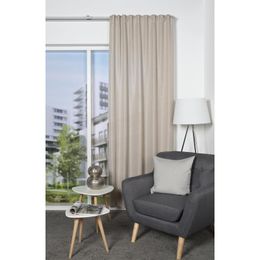 Home Wohnideen Gardine &raquo;OXFORD&laquo; Multifunktionsband 2 Stk. tlg. blickdicht beige Voile, Obermaterial: 100% Polyester 175cm, Multifunktionsband, 135cm