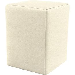 LOOKS by Wolfgang Joop Hocker &raquo;LOOKS XX&laquo; kubische Form, ideal als Fu&szlig;ablage beige 100% Polyester B/H/T: 38cm x 47cm x 38cm, Flausch