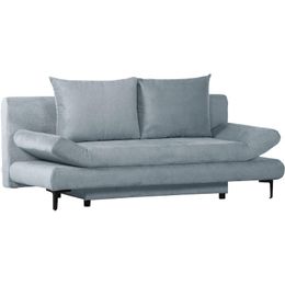 GUTMANN FACTORY Schlafsofa blau 100% Polyester B/H/T: 191cm x 76cm x 86cm, Flachgewebe