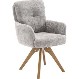 Home Affaire Esszimmerstuhl &raquo;Valldemossa&laquo; (Set) 2 Stk. grau B/H/T: 60cm x 92cm x 67cm, 2 Stk., uni, 2er Set