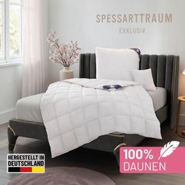 Spessarttraum Daunenbettdecke &raquo;Exklusiv, Bettdecken f&uuml;r Sommer und Winter, Decke&laquo; leicht F&uuml;llung 100% Daunen (Au&szlig;enkammern), 100% Federn (Kern) 1 Stk.