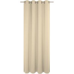 WIRTH Vorhang &raquo;Trondheim B&laquo; &Ouml;sen 1 Stk. tlg. beige Chenille, Polyacryl 235cm, &Ouml;sen, 132cm