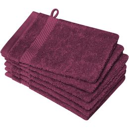 Dyckhoff Waschhandschuh &raquo;Planet&laquo; 450 g/m&sup2;, aus reiner Baumwolle, trocknergeeignet lila Walkfrottier B/L: 16cm x 21cm