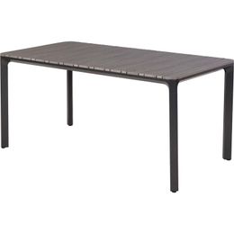Merxx Gartentisch Pisa grau Aluminium;Kunststoff B/H/T: 160cm x 77cm x 90cm