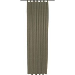 WIRTH Vorhang &raquo;Trondheim B&laquo; Schlaufen 1 Stk. tlg. nach Ma&szlig; grau Polyacryl 195cm, Schlaufen, 132cm