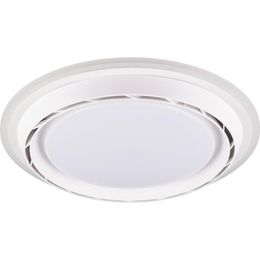 REALITY LEUCHTEN LED Deckenleuchte &raquo;SAARELA mit Ventilator, unauff&auml;lliger Deckenventilator mit Licht 18W&laquo; LED-Board 1 Stk. Farbwechsler warmwei&szlig; - 