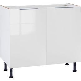 Optifit Sp&uuml;lenschrank &raquo;Tara&laquo;, Breite 90 cm wei&szlig; wei&szlig;, B/H/T: 90cm x 87cm x 58,4cm, T&uuml;ren: 2 Stk.