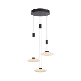 Paul Neuhaus Pendelleuchte &raquo;LAUTADA&laquo; LED-Board 1 Stk. Warmwei&szlig; LED, dimmbar, Simply Dim, Memory, nach Trennung vom Netz schwarz 3, 1 Stk.