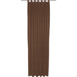 WIRTH Vorhang &raquo;Trondheim B&laquo; Schlaufen 1 Stk. tlg. nach Ma&szlig; braun Polyacryl 365cm, Schlaufen, 132cm