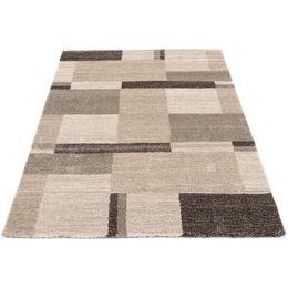 OCI DIE TEPPICHMARKE Teppich &raquo;CASTLE BEPPO, auch als L&auml;ufer erh&auml;ltlich&laquo; rechteckig 20 mm H&ouml;he dichter Fris&eacute; Kurzflor, kariert, Wohnzimmer, 