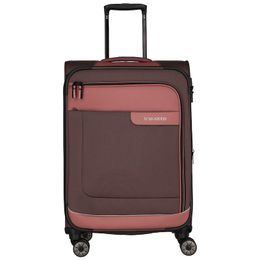 Travelite Damen Travelite Weichgep&auml;ck-Trolley &raquo;VIIA, verschiedene Gr&ouml;&szlig;en und Farben&laquo; 70 l 4 Rollen Reisegep&auml;ck Trolley Koffer Weichgep&auml;ck TSA Schloss 