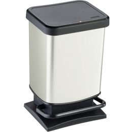 Rotho M&uuml;lleimer &raquo;Paso&laquo; 1 Beh&auml;lter 20 Liter wei&szlig; Kunststoff B/H/T: 29,3cm x 45,7cm x 26,6cm, 20 l